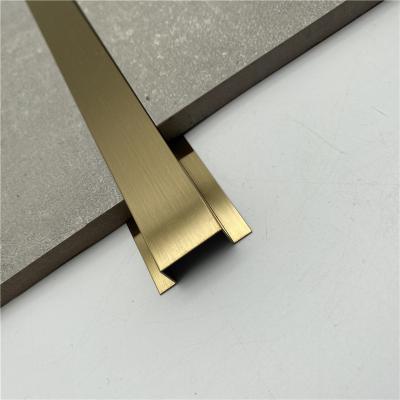 China Decorative color stainless steel angle tile edge trim for hotel for sale