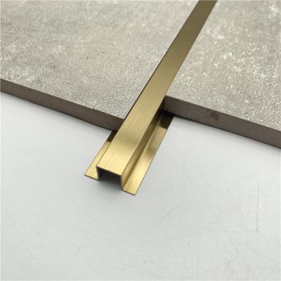 China Gold black Interior decorative 201 304 stainless steel corner tile trim for sale