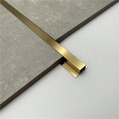 China Indoor Polishing Mirror Decorative Color Stainless Steel Step Edge Tile Trim Profiles Strips for sale