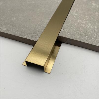 China Stainless Steel Tile Trim U Shape Polished Ss Profile for sale
