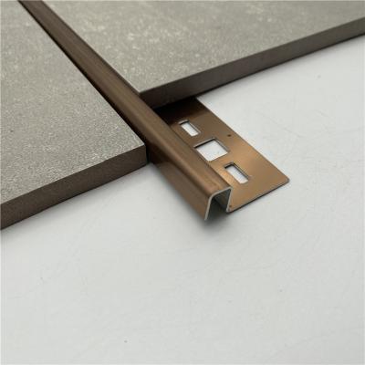 China 10mm Round Edge Open Type Ningbo Wanyi Plastic Factory Direct For Protecting Tile Edge Marble Color Tile Trim for sale