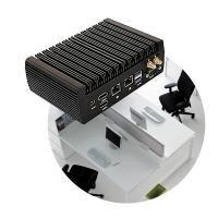 China Fanless Gaming Computer Win11 Lake Dual Wifi 12V~19V 4Gb/128Gb Pro Metal Industrial Mini Pc for sale