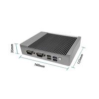 China Industrial Minipc Case Server Intel C-eleron N2840 CPU 4GB Ddr4 128Gb SSD Portable Computer Dual Lan Display Fanless Mini Pc for sale