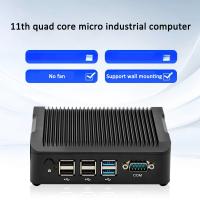 China Desktop Mini Host N5095 N2840 N2940 CPU 4G RAM 128G SSD Industrial Box Petite PC Quad Core Fanless Super Micro Computer for sale