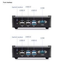 China Desktop Mini Host N5095 N2840 N2940 CPU 4G RAM 128G SSD Industrial Box Petite PC Quad Core Fanless Super Micro Computer for sale