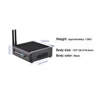 China Desktop Mini Host N5095 N2840 N2940 CPU 4G RAM 128G SSD Industrial Box Petite PC Quad Core Fanless Super Micro Computer for sale