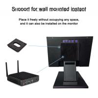 China Miniature Computer Host N2808 CPU DDR3 4G RAM 128G SSD Win7 Wall Mounted All In One Pocket Mini-PC for Business Gaming Study for sale
