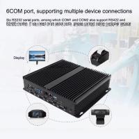 China Micro Computer Host Quad Core I3 I5 I7 6Com 6Usb J1800 J1900 Windowsxp Os Fanless Mini Industrial Pc Nano Box for Monitor for sale