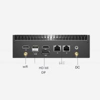 China Ten Core Soft Routing Mini PC Core i7 12th Gen Fanless Silent Computer Host with DDR4 RAM for sale