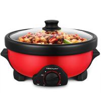 China 1350W Electric Hot Pot Steamboat With Temperature Range Of 50-250℃ for sale