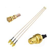China IPX MHF U.FL RF Coaxial Cable RG178 SMA-J Female 50 Ohm 8cm VSWR 1.5 for sale