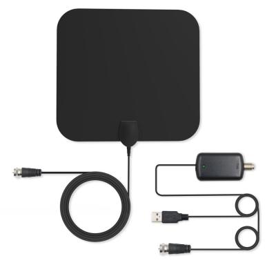 China Digital Indoor TV Antenna Amplified VHF174-230 UHF470-860 30dbi Gain 50 Ohm for sale