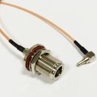 China Black N Female to SMB Fakra CRC9 TS9 Adapter Coaxial Cable RG174 RG178 RG316 15cm 50 Ohm for sale