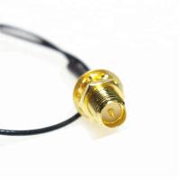 China IPEX UFL to SMA Coaxial RF Connector Antenna Cable 75 Ohm 15cm Vertical Polarization for sale