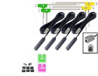 China 15dBi Gain Digital UHF VHF ISDB Car Film Antenna for Car TV Reception 470-862MHz for sale