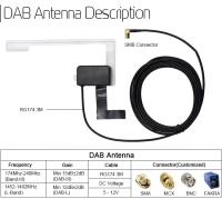 China Yetnorson DAB Antenna External Car Indoor DAB DVB DMB Active TV Antenna for sale