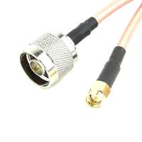 China RG316 N-Type Male to IPEX WLAN Antenna Extension Coaxial Cable 15cm 50 Ohm for sale