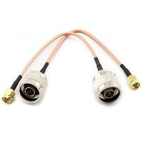 China RG316 N-Type Male to IPEX WLAN Antenna Extension Coaxial Cable 15cm 50 Ohm for sale