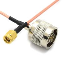 China RG316 N-Type Male to IPEX WLAN Antenna Extension Coaxial Cable 15cm 50 Ohm for sale