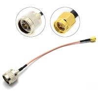 China RG316 N-Type Male to IPEX WLAN Antenna Extension Coaxial Cable 15cm 50 Ohm for sale
