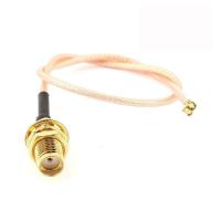 China RG178 Coaxial Cable SMA to IPEX Waterproof 10cm 75 Ohm DC 3.3-5.0V for sale