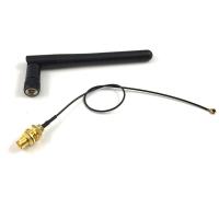 China 2400-2500 MHz WiFi Rubber Antenna 3dBi Dual Band Foldable Design for Router for sale