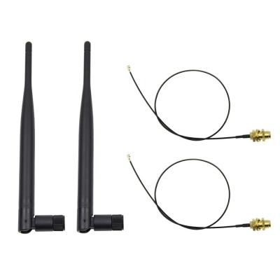 China 2.4GHz 5dBi Rubber Wifi Antenna SMA Male 195mm Long Range Wireless for sale
