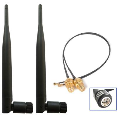 China 5dBi Gain UV Protected ABS Indoor Omni-directional WiFi Antenna 2400-2500MHz 19.6cm for sale