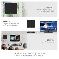 China Yetnorson 360 Degree 1080P HDTV Antenna 50 Miles Range DC 3.3-5.0V Indoor for sale