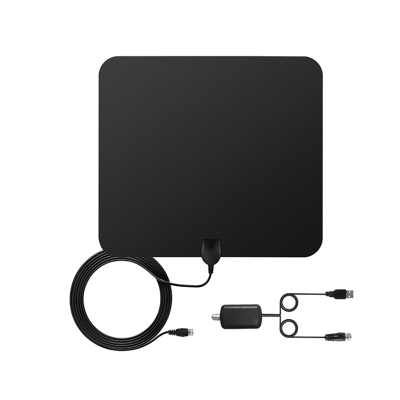 China HDTV Antenna 470-862MHz 30dBi Digital TV Antenna RG174 Cable Indoor Sticker Mount for sale