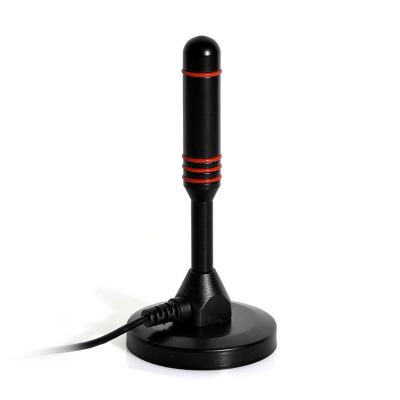 China 5dBi Car Satellite TV Antenna F/IEC Connect HDTV DVB-T2 Magnetic Base 103mm for sale