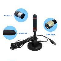 China 5dBi Car Satellite TV Antenna F/IEC Connect HDTV DVB-T2 Magnetic Base 103mm for sale