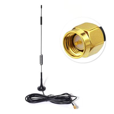 China Black 4G 3G 2G GSM GPRS Magnetic Antenna 7dBi 600-2700MHz TS9 Connector for sale