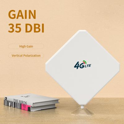 China 700-2700MHz 4G MIMO LTE Antenna 35dbi High Gain IP67 Outdoor WiFi Router Antenna for sale