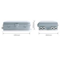 China 4 Port Splitter Termination Cabinet Fiber Distribution Box Enclosure PVC 0-2500MHz for sale