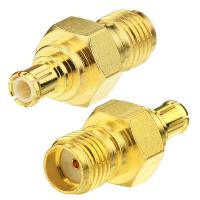 China ROHS Certified RF Antenna Connector Female to MCX Connector Cable Brass Nickel Plating for sale