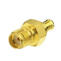 China ROHS Certified RF Antenna Connector Female to MCX Connector Cable Brass Nickel Plating for sale