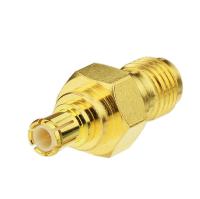 China ROHS Certified RF Antenna Connector Female to MCX Connector Cable Brass Nickel Plating for sale