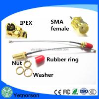 China RG1.13 SMA Female to U.FL IPX Jumper Cable 10cm 50 Ohm VSWR 1.5 for sale