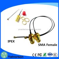 China RG1.13 SMA Female to U.FL IPX Jumper Cable 10cm 50 Ohm VSWR 1.5 for sale
