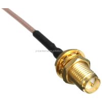 China U.FL to SMA Female Bulkhead RG316 Coax Cable Assembly 50 Ohm 15cm for sale