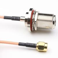 China RG316 N Female to Male RF Coaxial Extension Cable 15cm 50 Ohm Communication Antenna Pigtail for sale