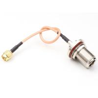 China RG316 N Female to Male RF Coaxial Extension Cable 15cm 50 Ohm Communication Antenna Pigtail for sale