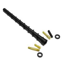 China 7 Inch Black Spiral Bending AM FM Radio Antenna 5dbi Gain Universal Fit for Trucks Cars SUVs for sale
