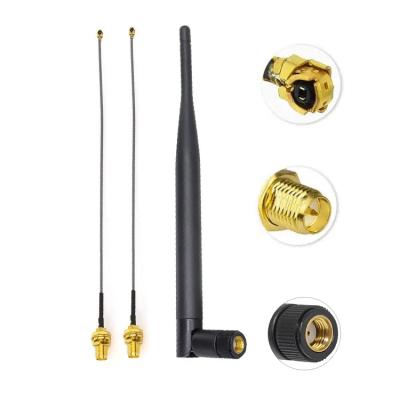 China ABS Dual Band 5dBi WiFi Antenna 2.4GHz 5GHz 5.8GHz for Long Range Indoor Wireless Receiver for sale