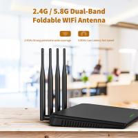 China ABS Dual Band 5dBi WiFi Antenna 2.4GHz 5GHz 5.8GHz for Long Range Indoor Wireless Receiver for sale