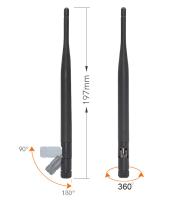 China ABS Dual Band 5dBi WiFi Antenna 2.4GHz 5GHz 5.8GHz for Long Range Indoor Wireless Receiver for sale