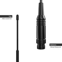 China Universal High Gain Two Way Telescopic Adapter Female Tower Base UHF VHF HF Ham Radio CB Antenna 25cm 3-5dBi for sale