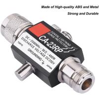 China RF Coaxial Cable Arrester Protector N Female to Female 0-2500MHz 50 Ohm for sale