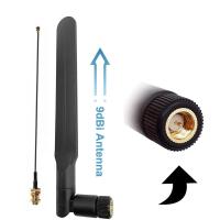 China Yetnorson Black 2.4GHz 5GHz 6E WiFi Antenna 5dBi SMA Omni Directional 1km Long Range for sale